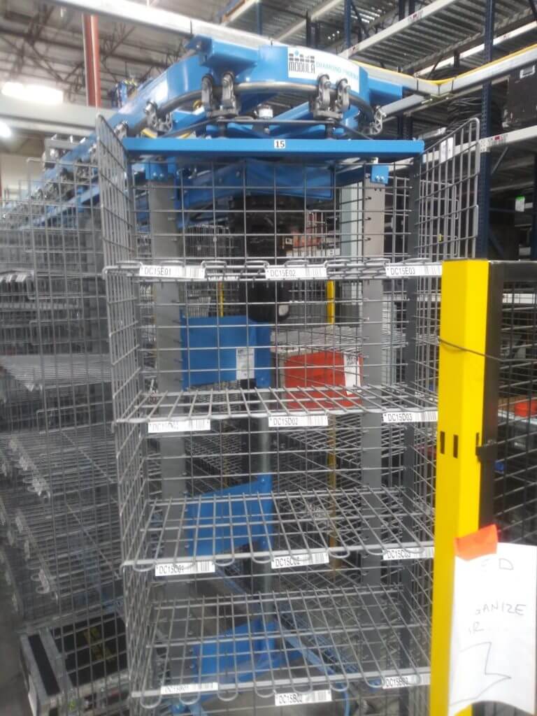 Used White Horizontal Carousels - Vertical Storage USA