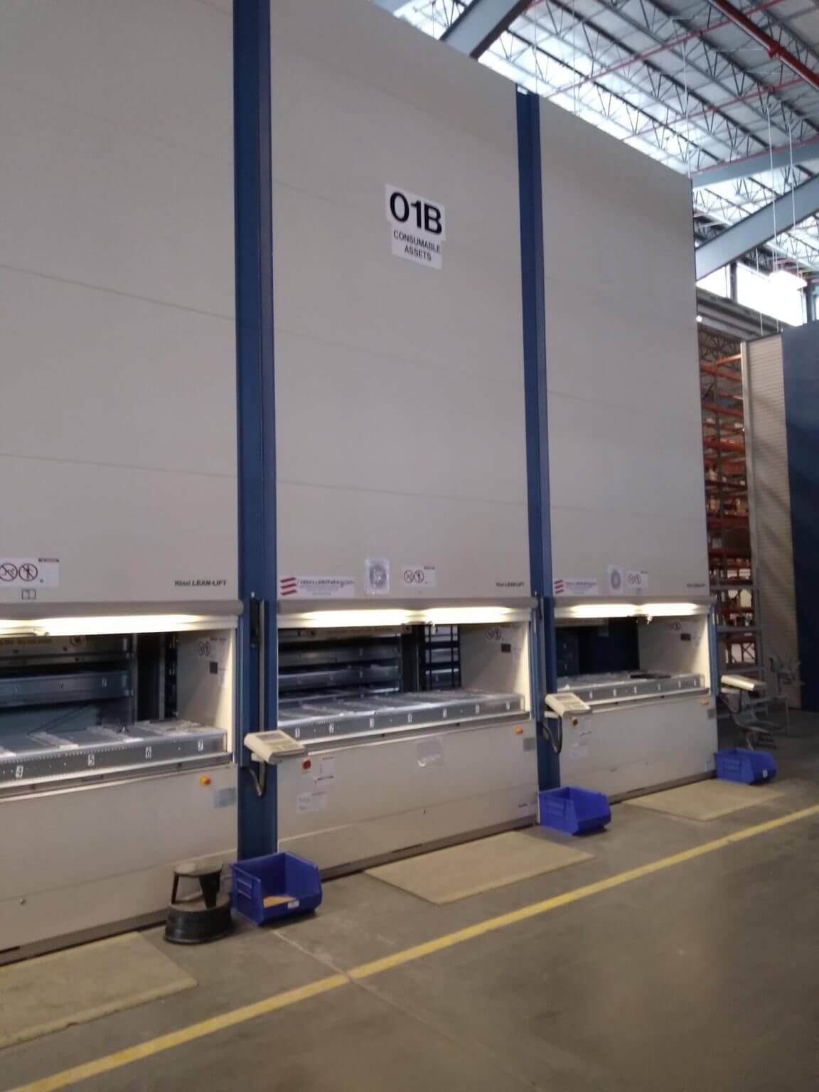 (3) Used Hanel Lean Lift Vertical Lift Modules